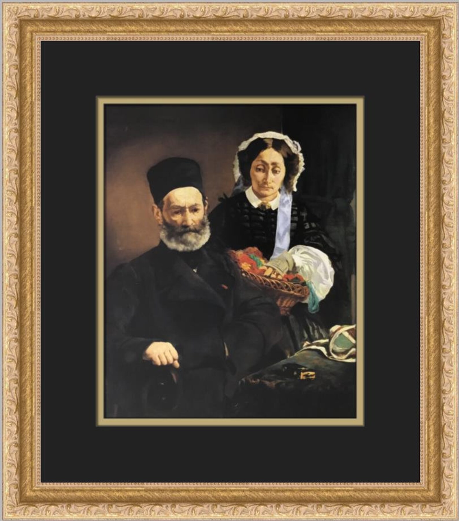 Edouard Manet Portrait of M Et Mme Auguste Manet Custom Framed Print - Etsy