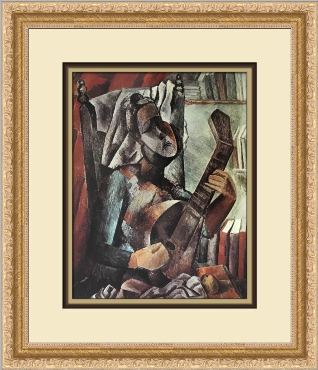 Pablo Picasso A Woman With a Mandolin Custom Framed Print - Etsy