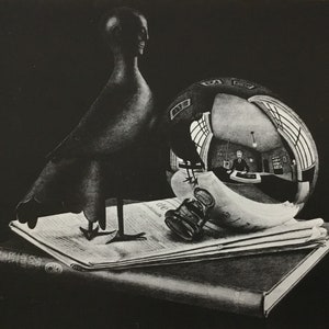 M.C. Escher MC Escher Still Life With Reflecting Sphere Custom Framed ...