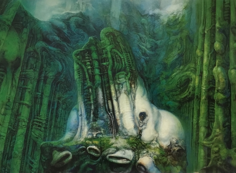 HR Giger H. R. Giger the Lord of the Rings Custom Framed Print - Etsy ...