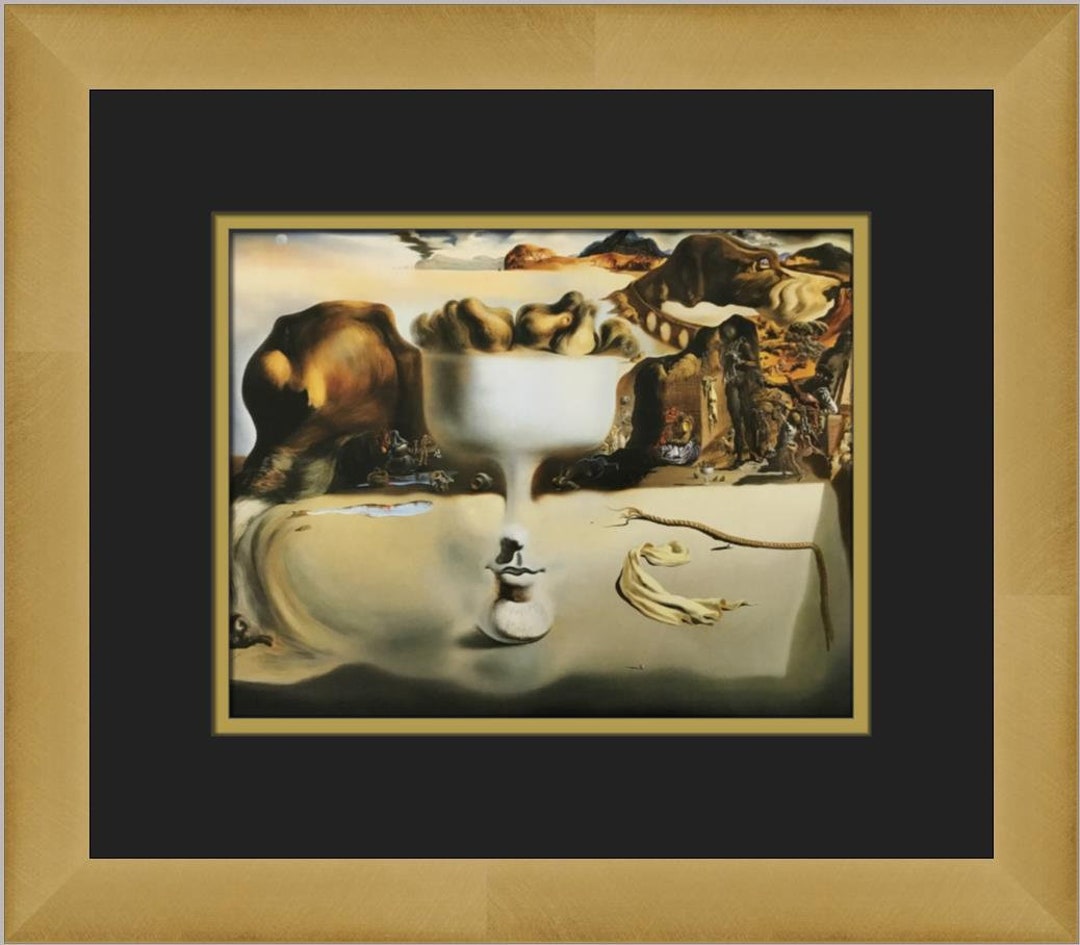 Salvador Dali Apparation of Face and Fruit Dish on a Beach Custom ...