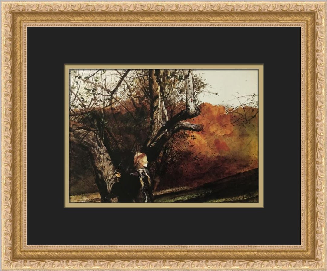 Andrew Wyeth Helga Autumn Custom Framed Print - Etsy