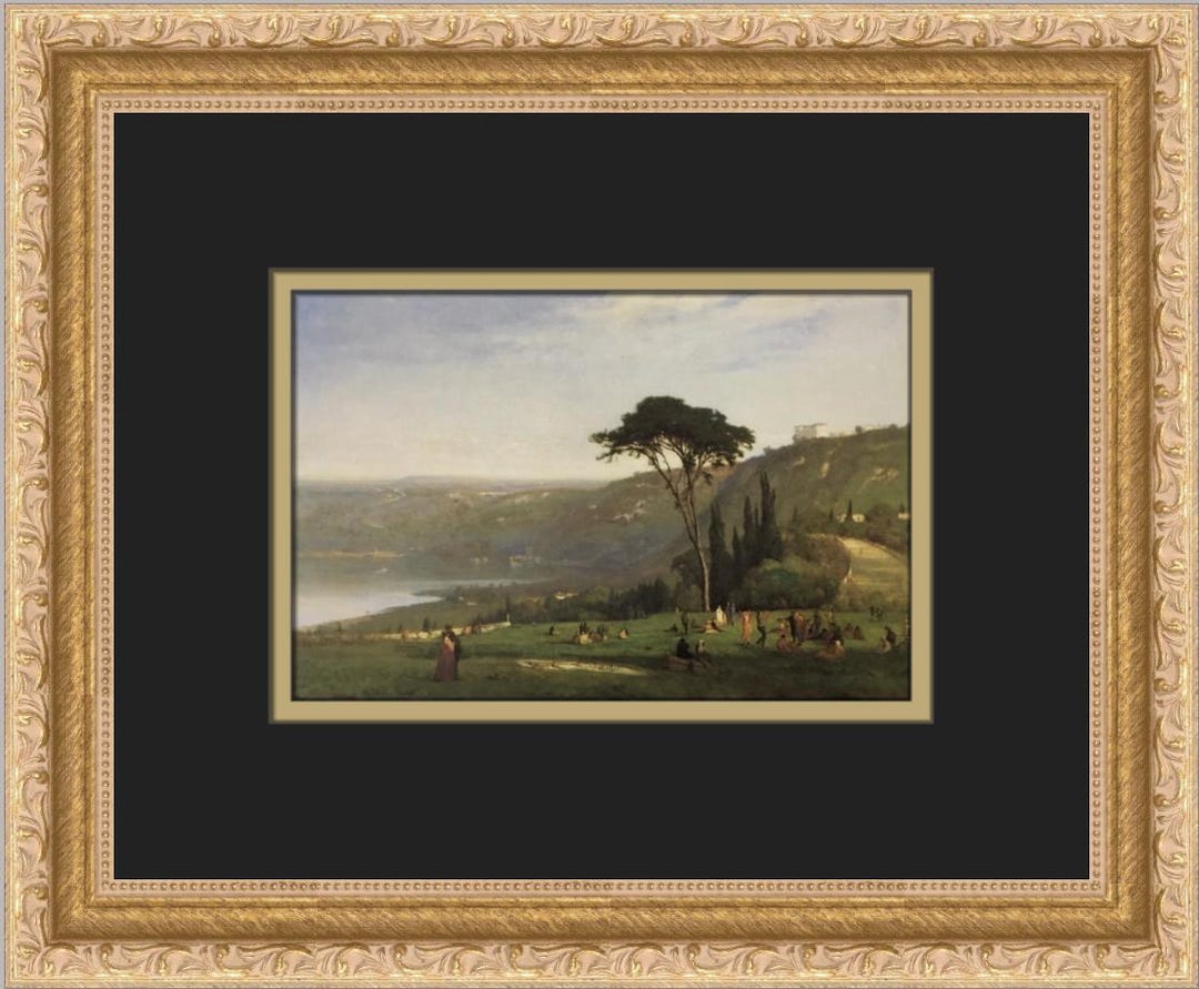 George Inness Lake Albano Custom Framed Print - Etsy