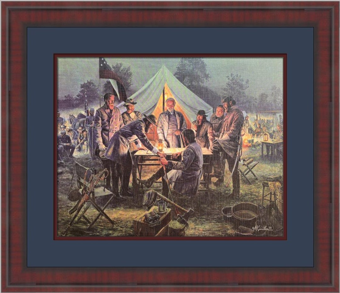 Mort Kunstler Civil War Sharpsburg War Council Custom Framed Print - Etsy