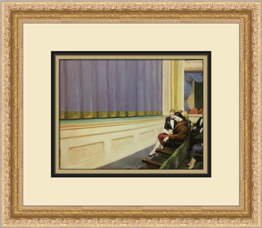 Edward Hopper First Row Orchestra Custom Framed Print - Etsy