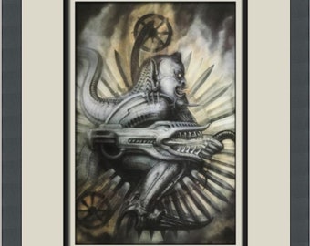HR Giger H. R. Giger Satan I Custom Framed Print - Etsy