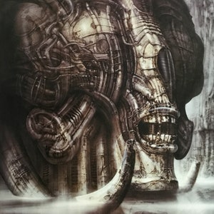 HR Giger H. R. Giger Necronom IIIA Custom Framed Print - Etsy Australia