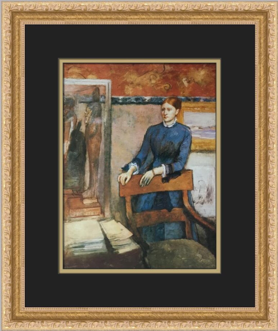 Edgar Degas Portrait of Helene Custom Framed Print - Etsy UK
