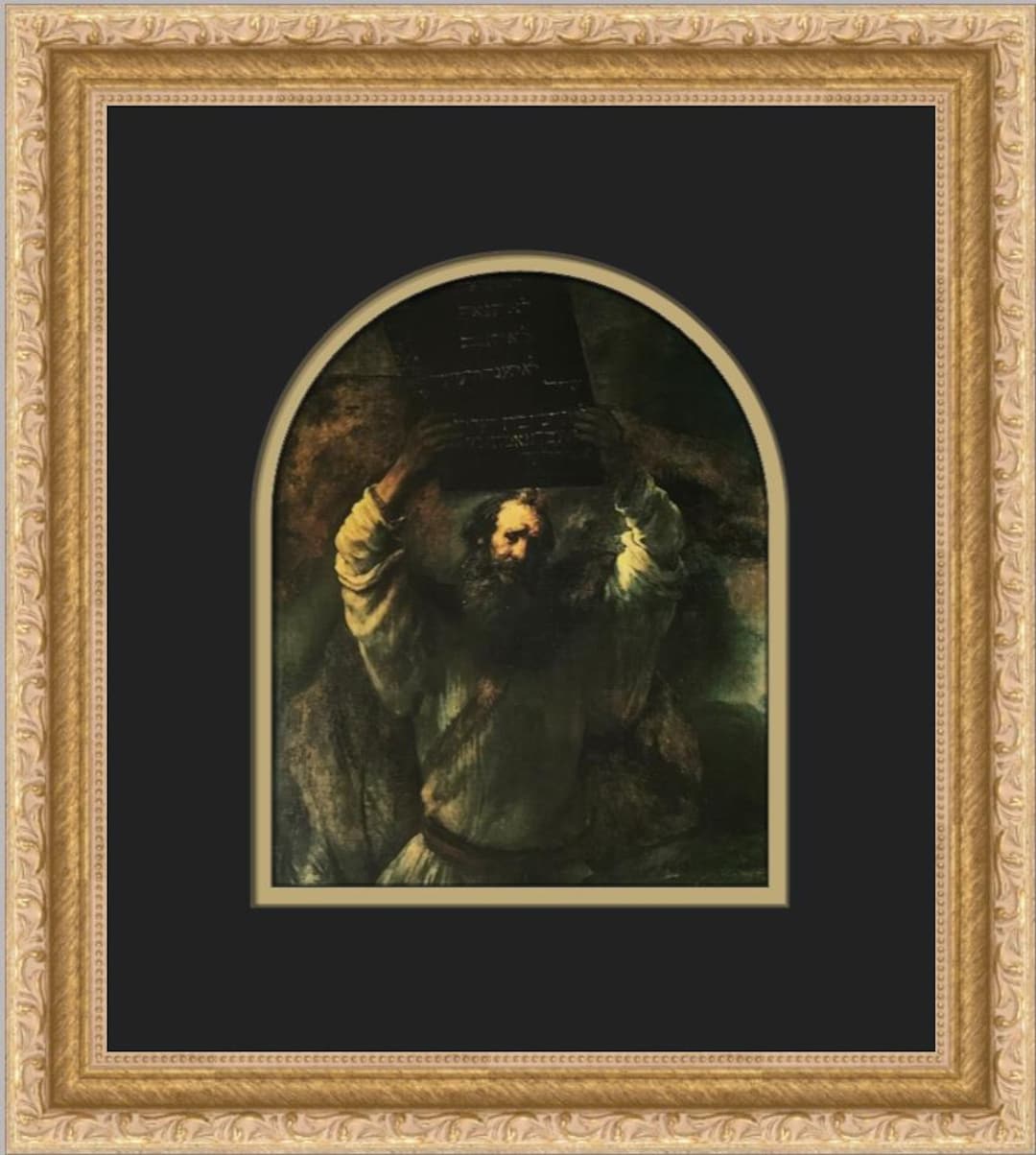 Rembrandt Moses With the Tablets of the Law Custom Framed Print - Etsy
