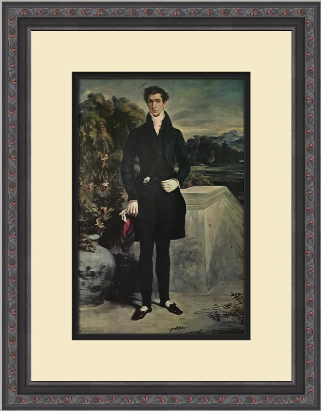 Eugene Delacroix Portrait of Baron Schwitercustom Framed Print - Etsy