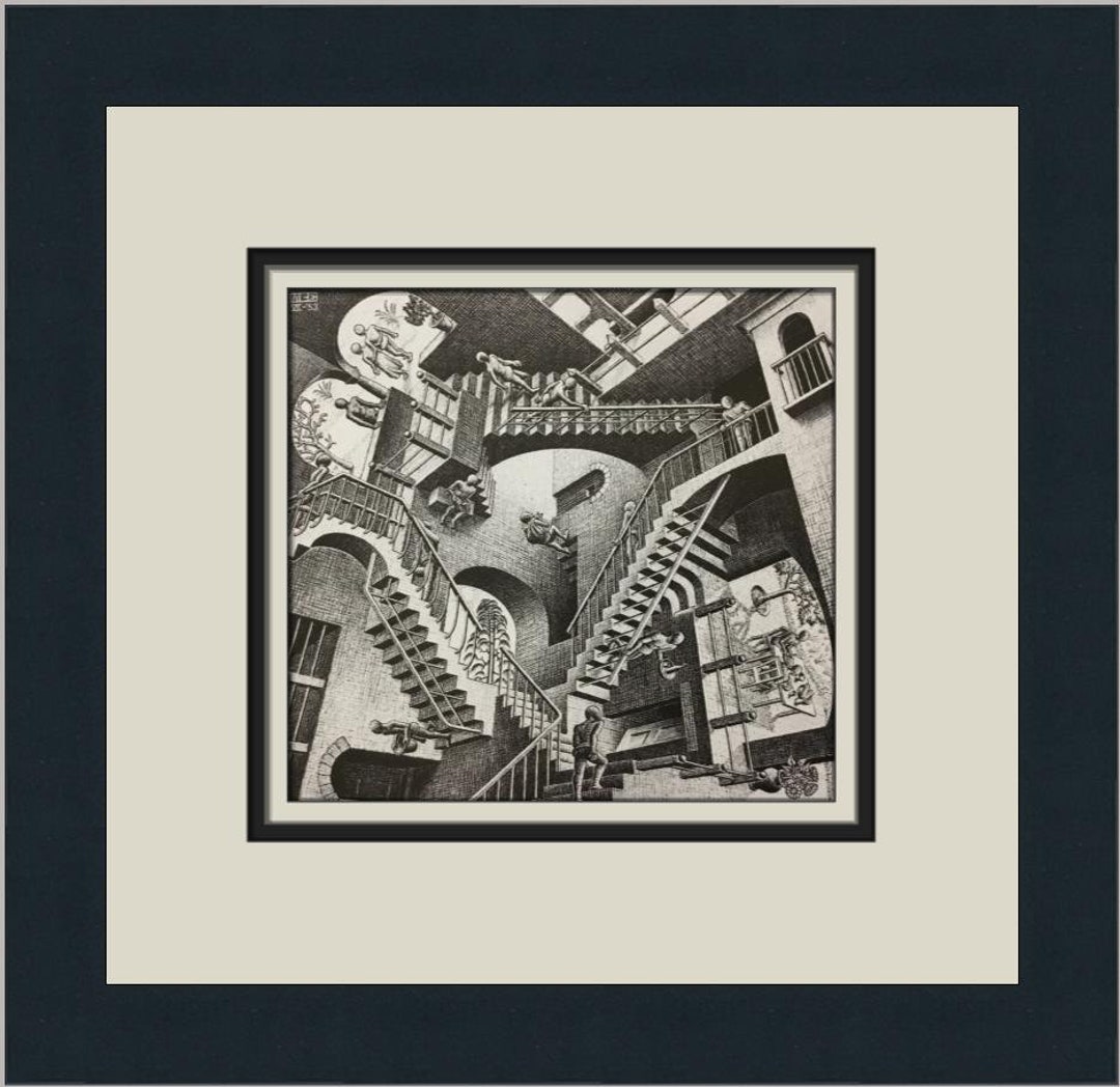 M.C. Escher MC Escher Relativity Custom Framed Print - Etsy