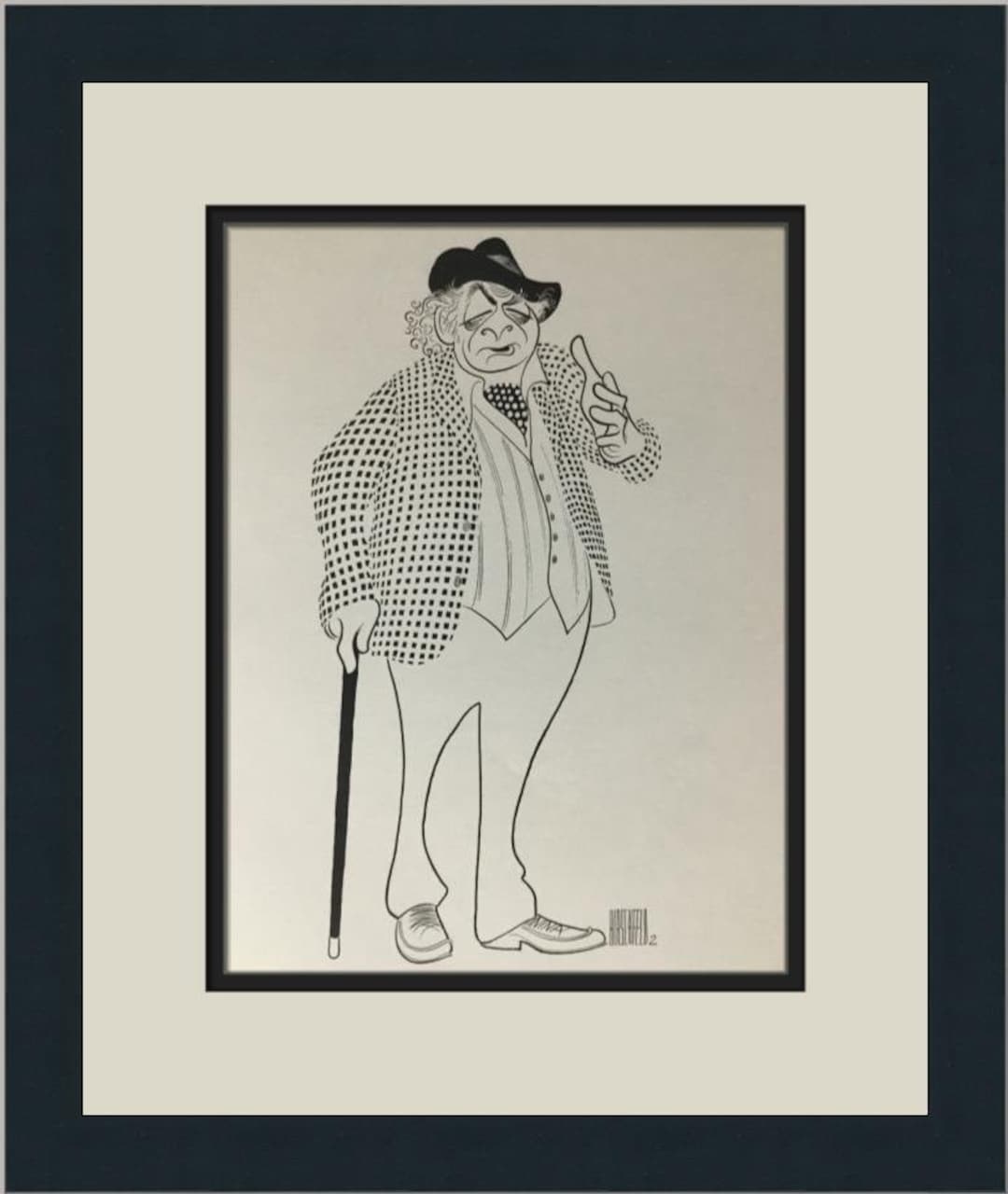Al Hirschfeld Allen Swift Custom Framed Print - Etsy
