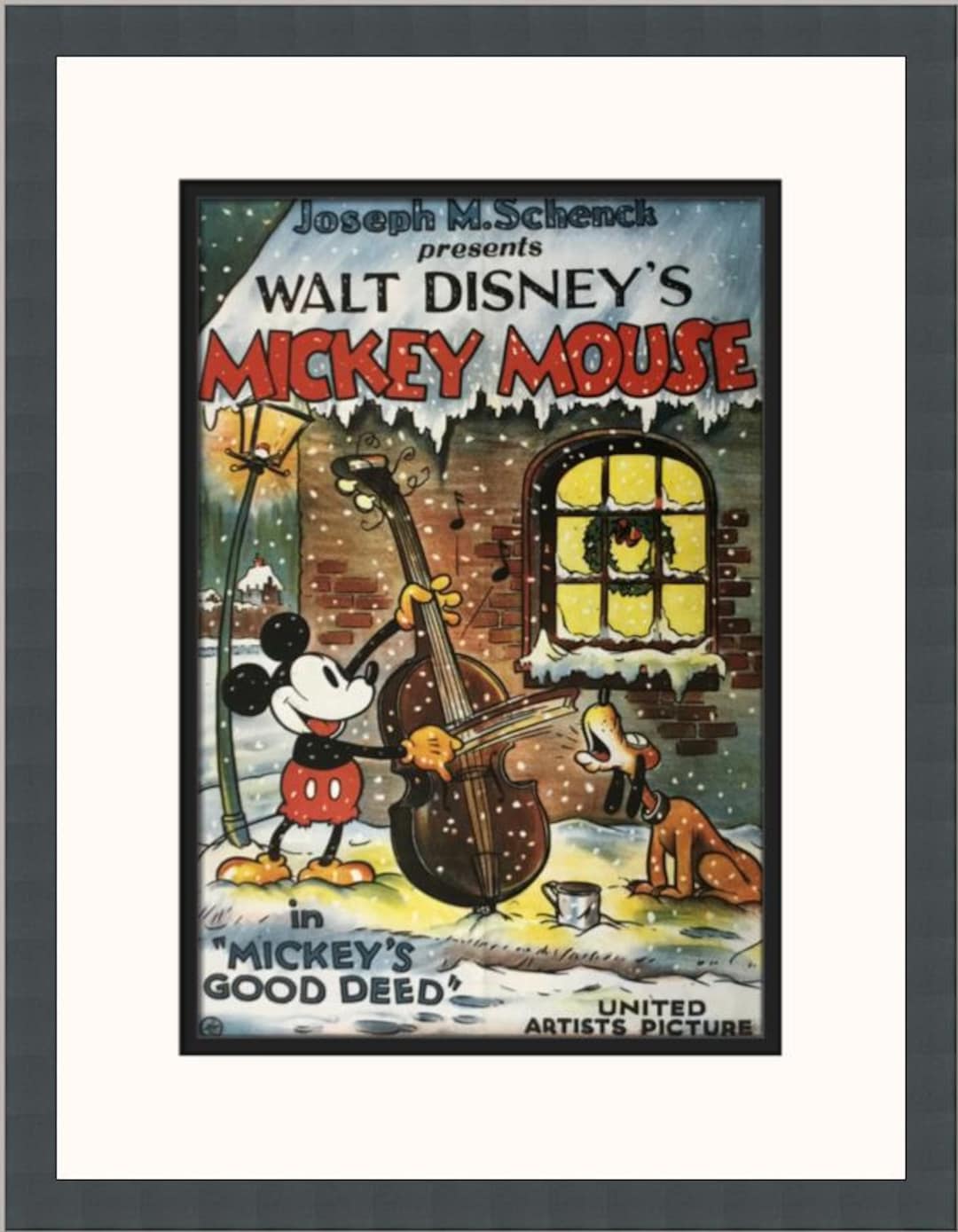 Walt Disney Mickey's Good Deed Custom Framed Poster Print - Etsy
