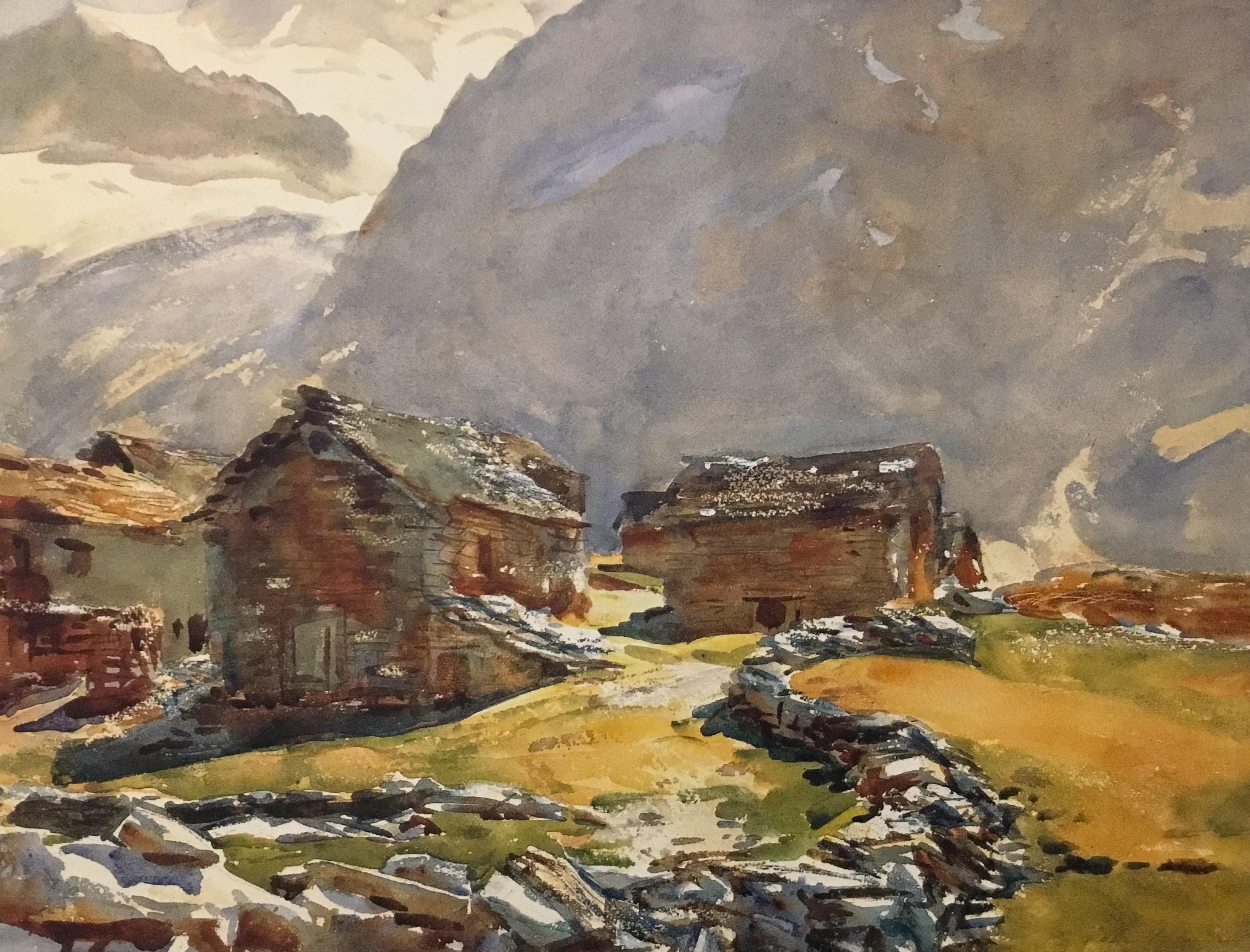 John Singer Sargent Simplon Pass Chalets Custom Framed Print - Etsy