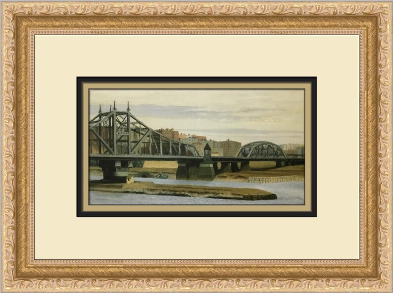 Edward Hopper Macomb's Dam Bridge Custom Framed Print - Etsy
