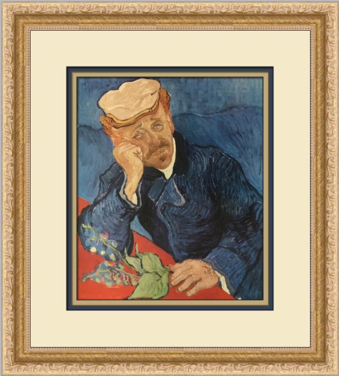 Vincent Van Gogh Portrait of Dr. Gachet II Custom Framed Print - Etsy
