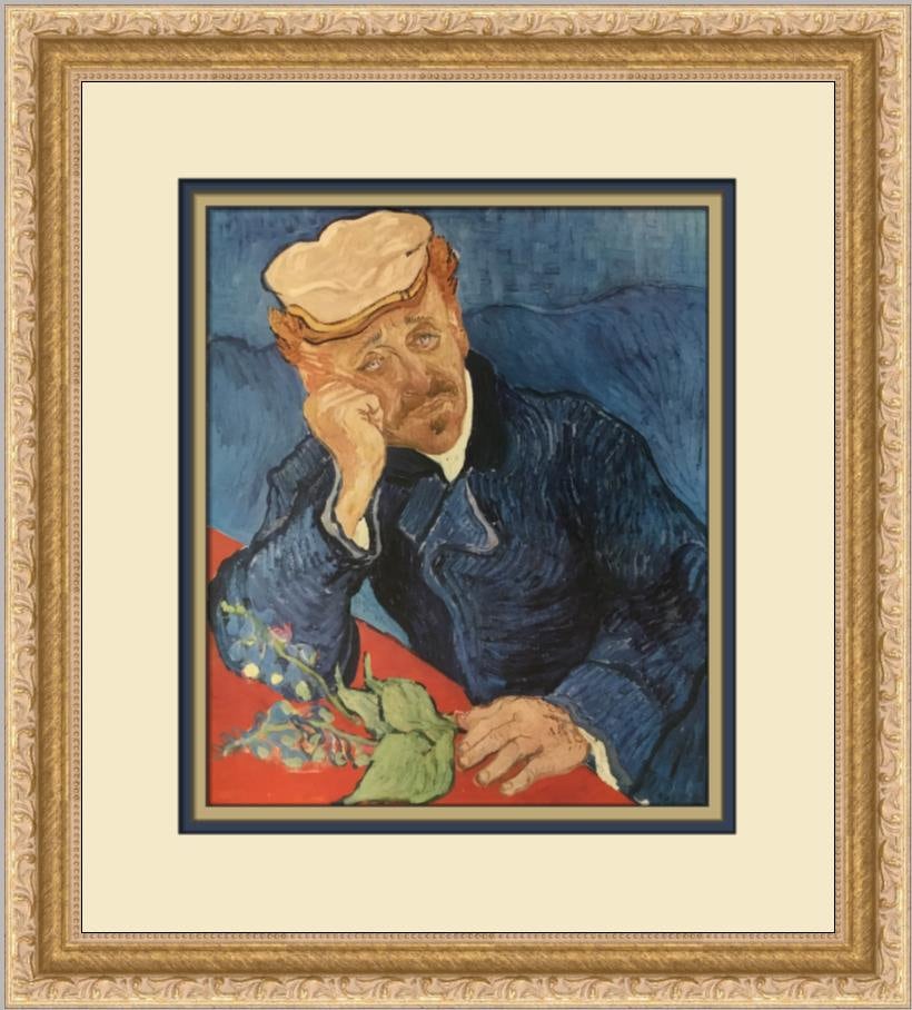 Vincent Van Gogh Portrait of Dr. Gachet II Custom Framed Print - Etsy