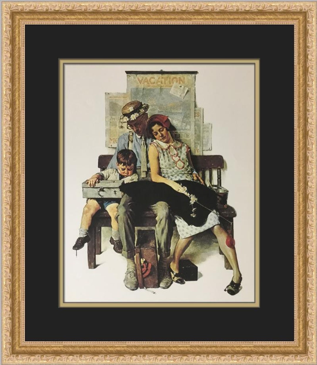 Norman Rockwell Home From Vacation Custom Framed Print - Etsy