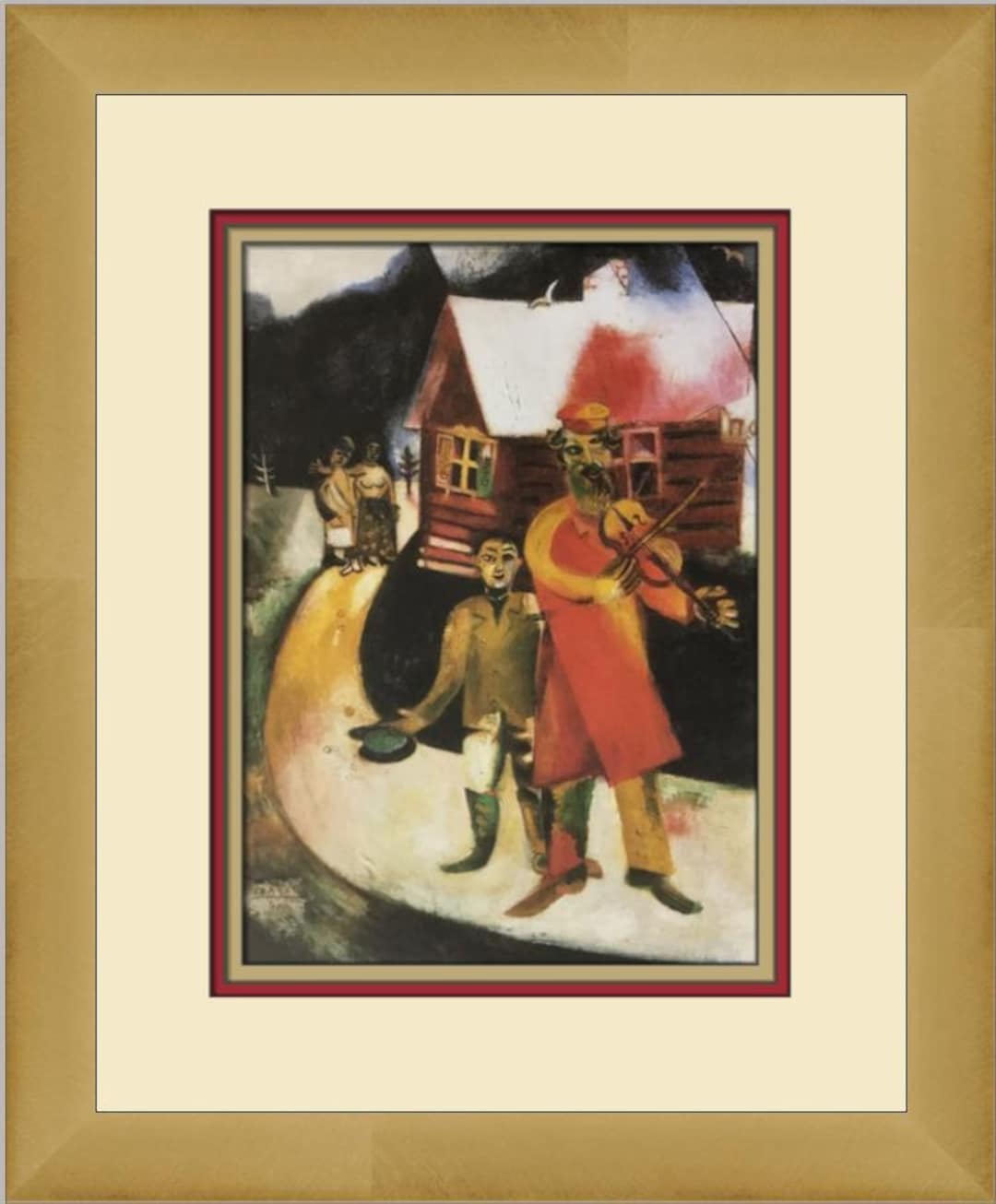 Marc Chagall the Fiddler III Custom Framed Print - Etsy