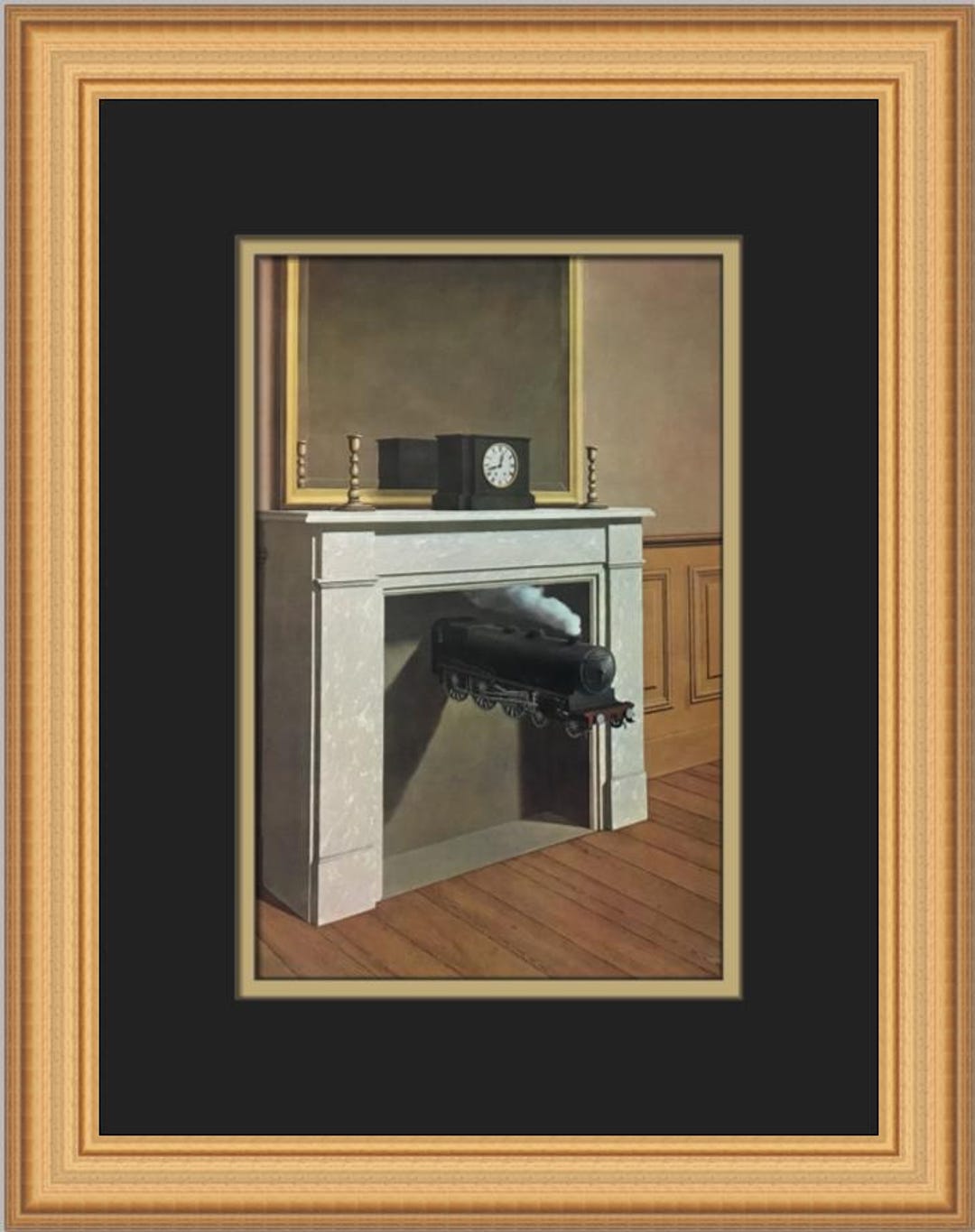 Rene Magritte Time Transfixed Custom Framed Print - Etsy