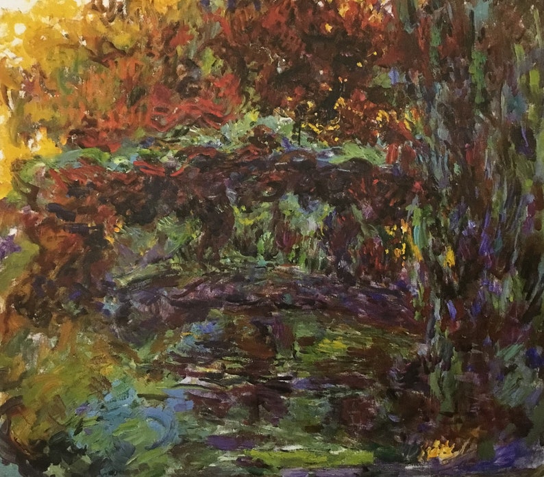 Claude Monet the Japanese Footbridge Giverny I Custom Framed Print - Etsy