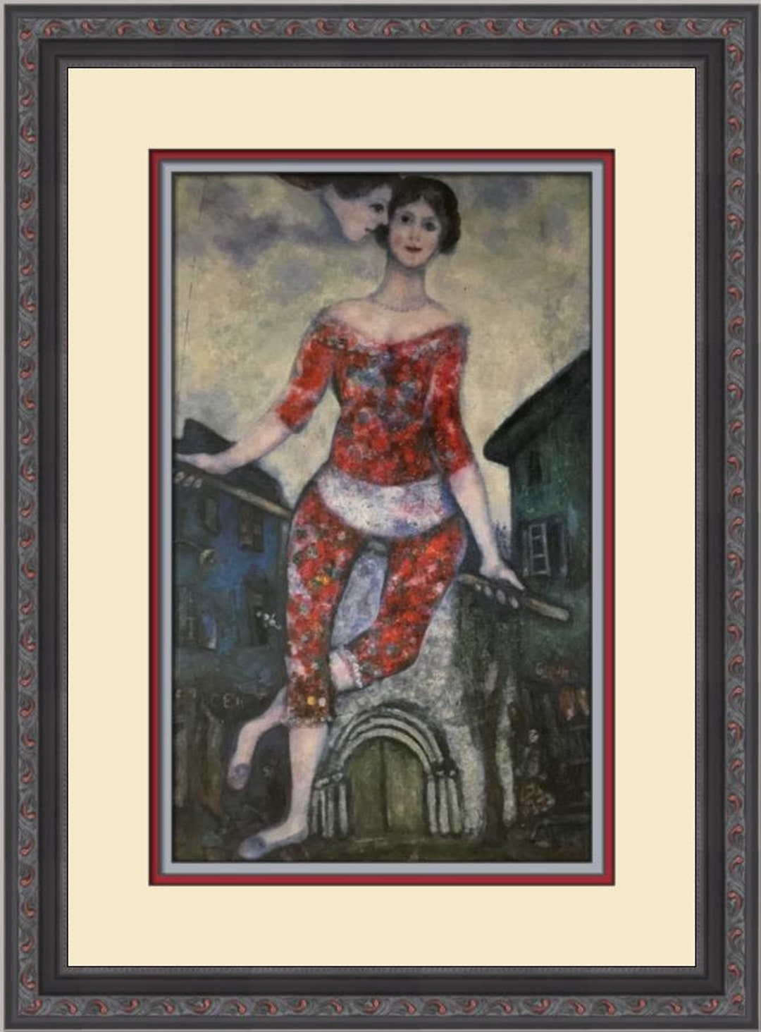 Marc Chagall the Acrobat II Custom Framed Print - Etsy