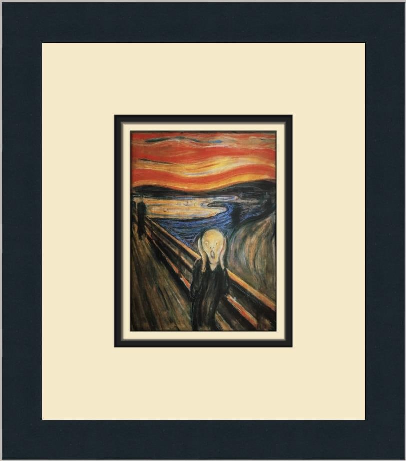 Edvard Munch the Scream Custom Framed Print - Etsy