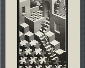 M.C. Escher MC Escher Relativity Custom Framed Print - Etsy