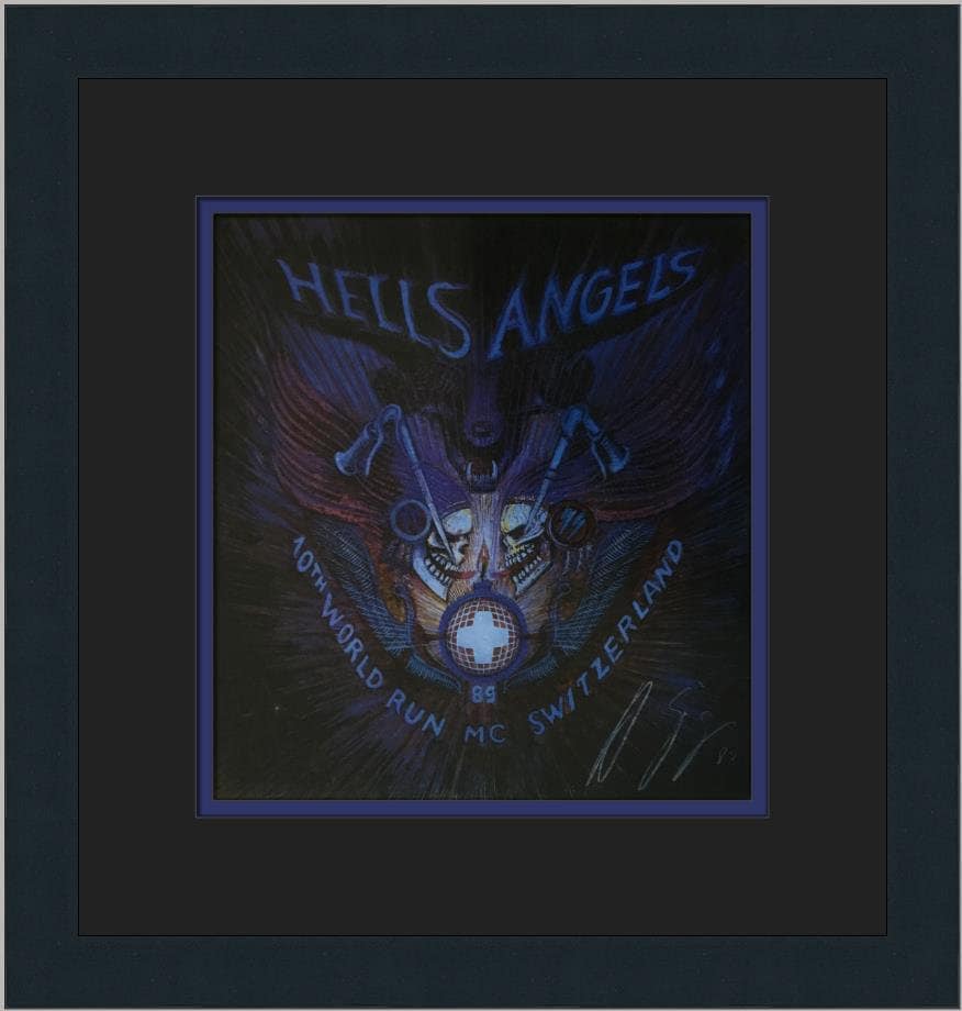 HR Giger H. R. Giger the Hells Angels Poster Custom Framed - Etsy