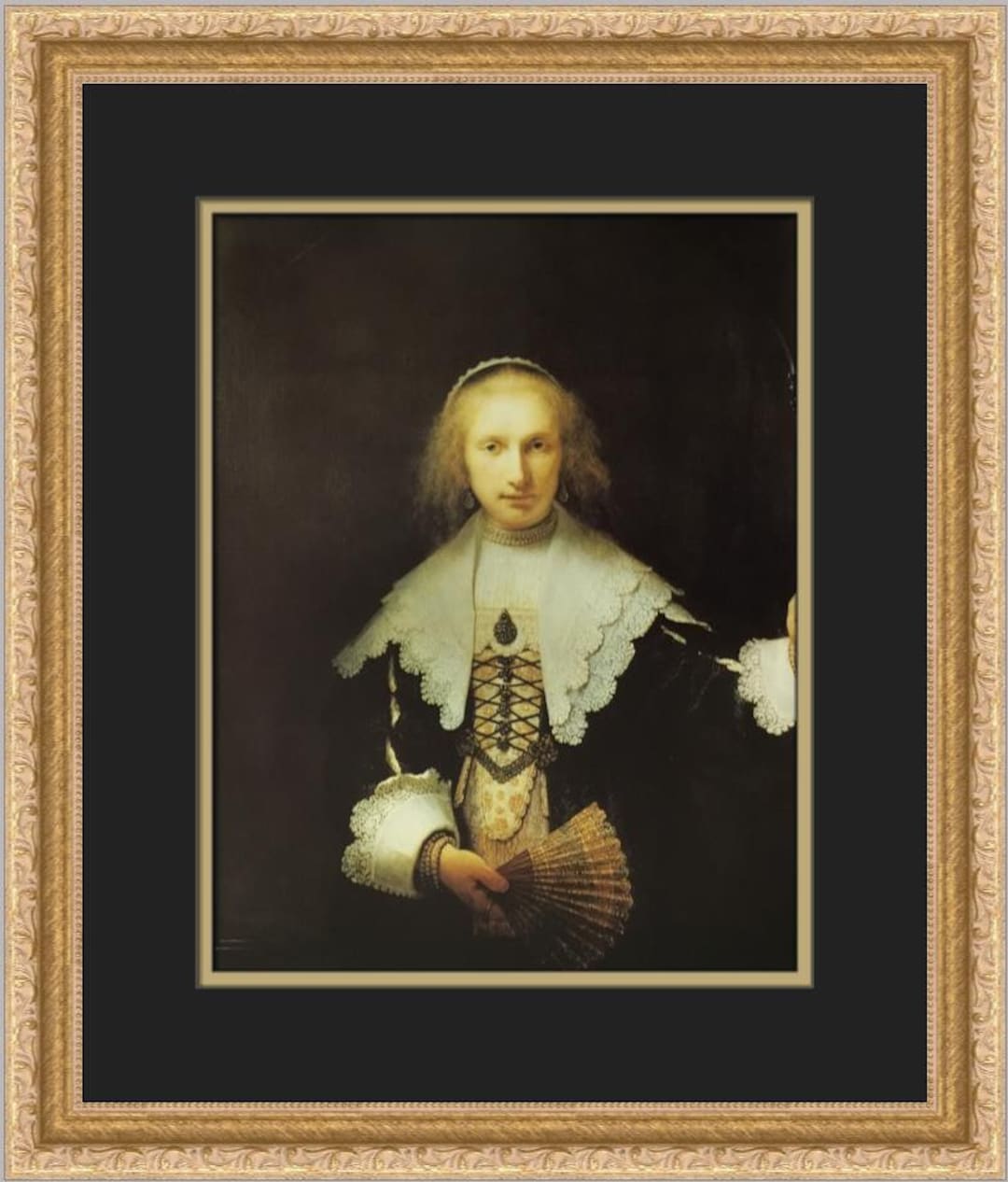 Rembrandt Van Rijn Portrait of Agatha Bas Custom Framed Print - Etsy