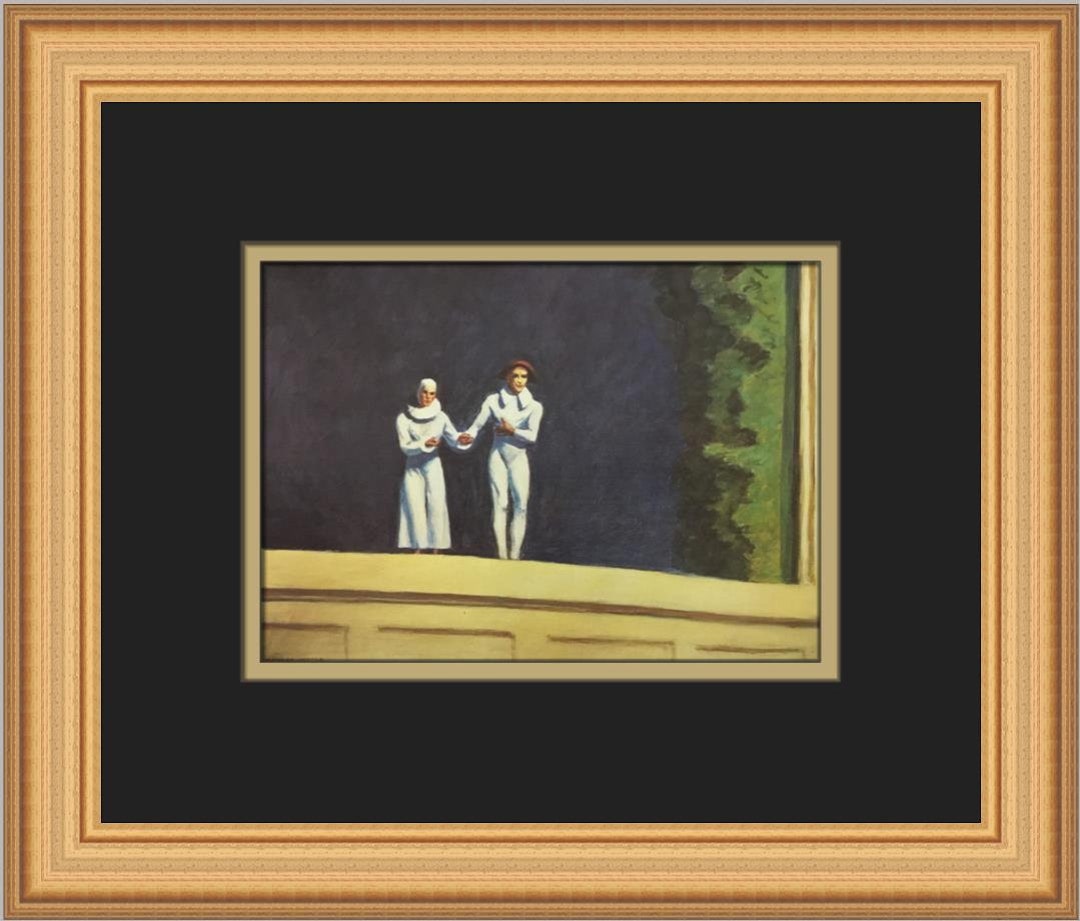 Edward Hopper Two Comedians Custom Framed Print - Etsy