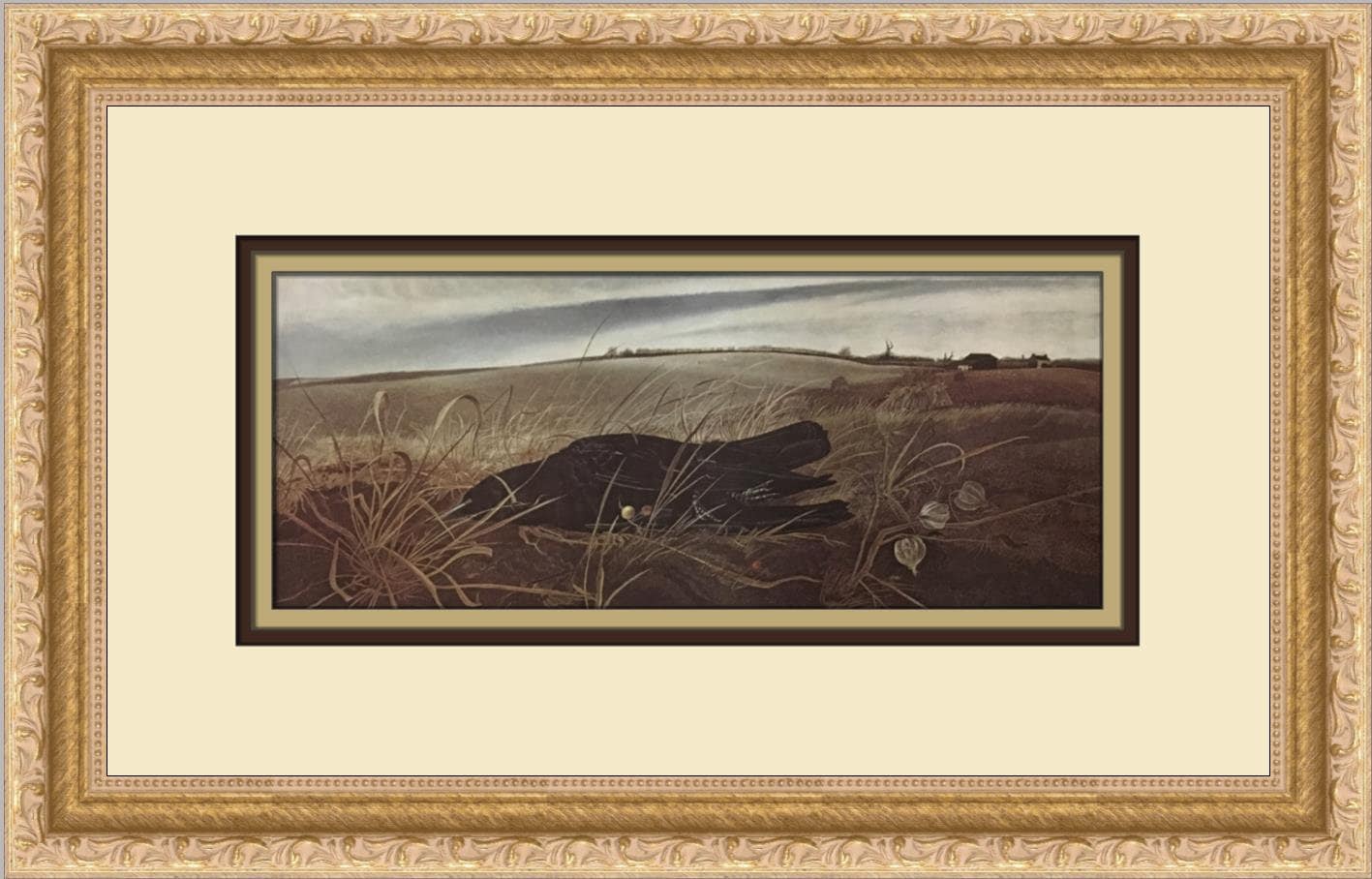 Andrew Wyeth Winter Fields Custom Framed Print - Etsy