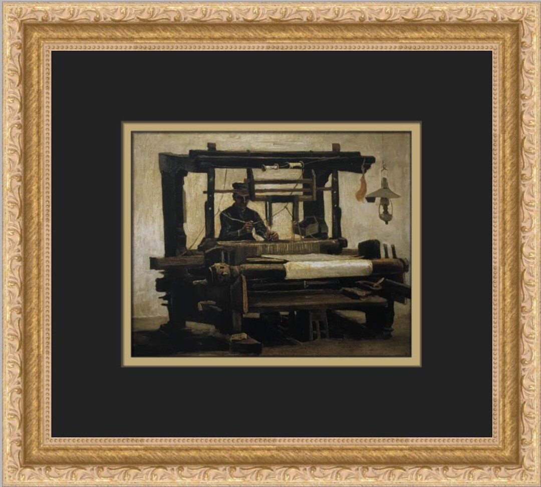 Vincent Van Gogh Loom With Weaver Custom Framed Print - Etsy