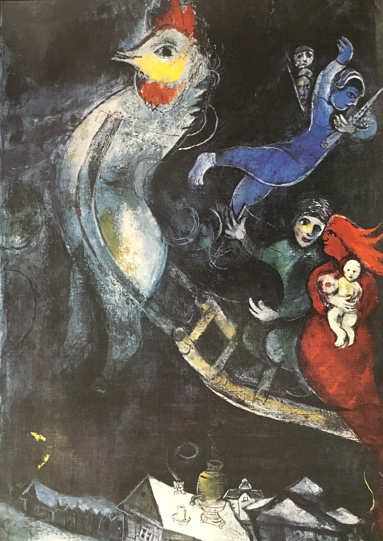 Marc Chagall the Flying Horse Custom Framed Print - Etsy