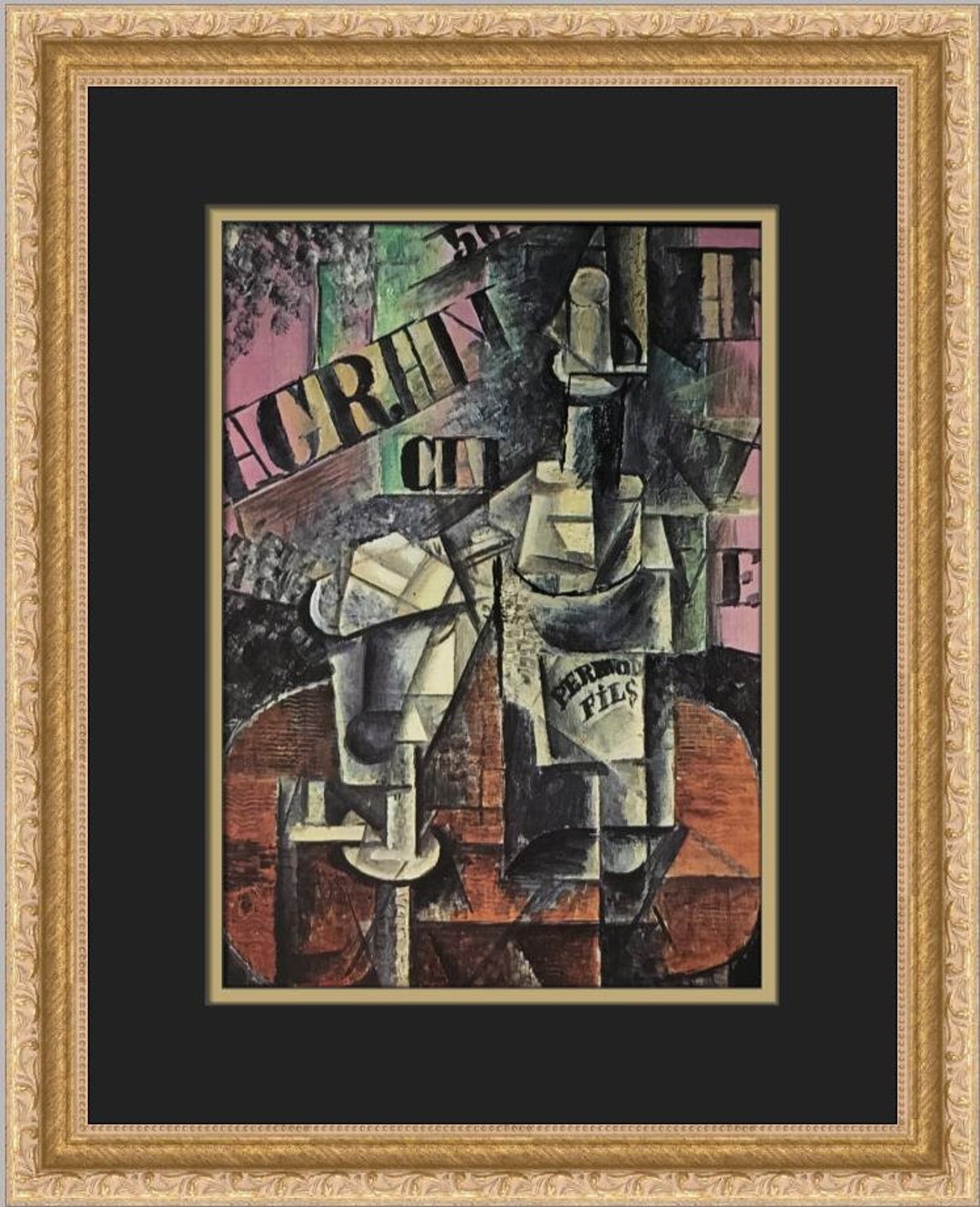 Pablo Picasso Bottle of Pernod Custom Framed Print - Etsy