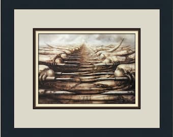 HR Giger H. R. Giger Satan I Custom Framed Print - Etsy