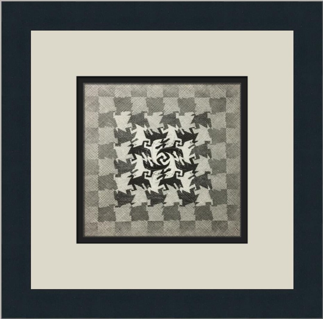 Mc Escher Mc Escher Development Custom Framed Print Etsy