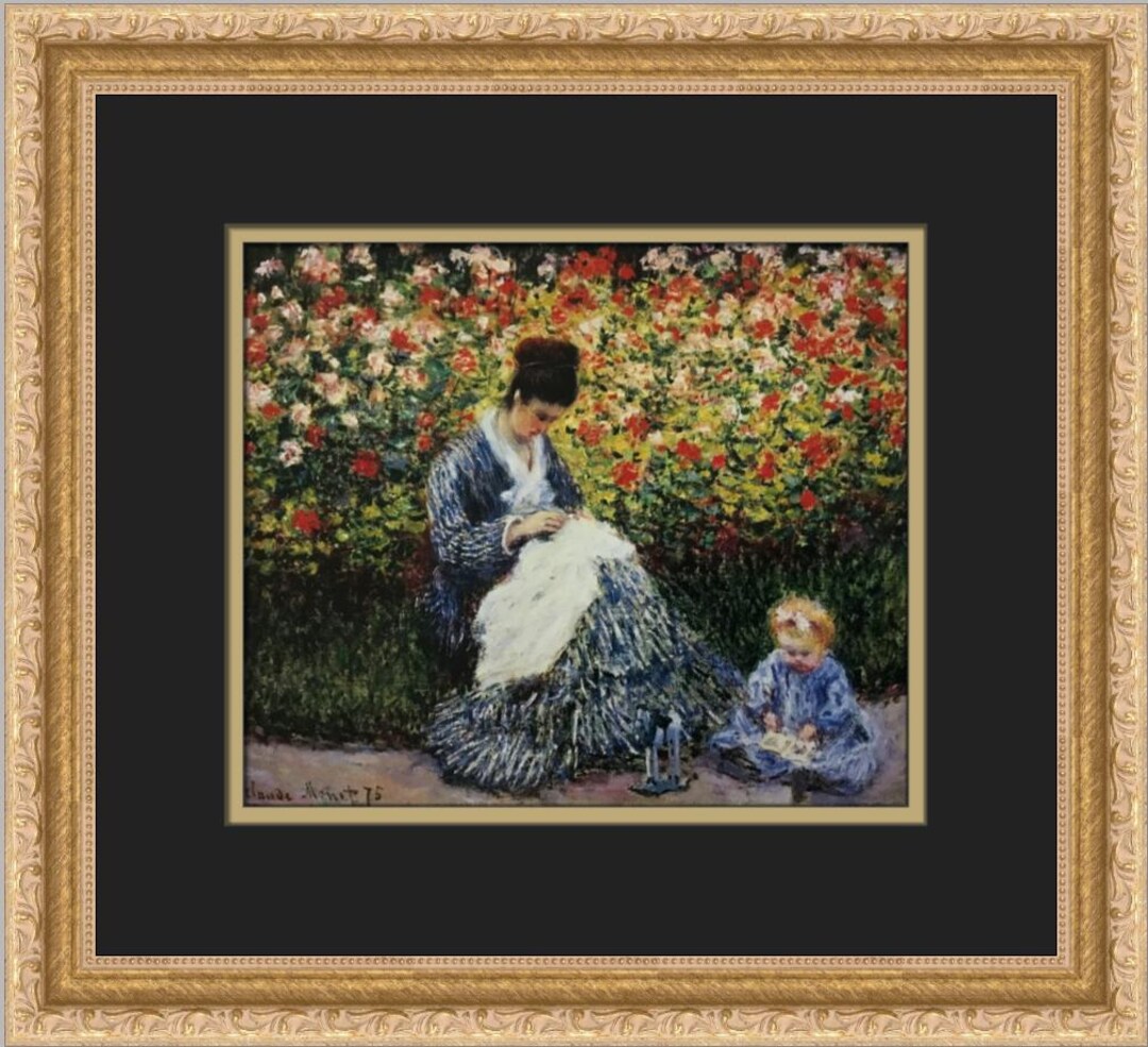 Claude Monet Madame Monet and Child Custom Framed Print - Etsy