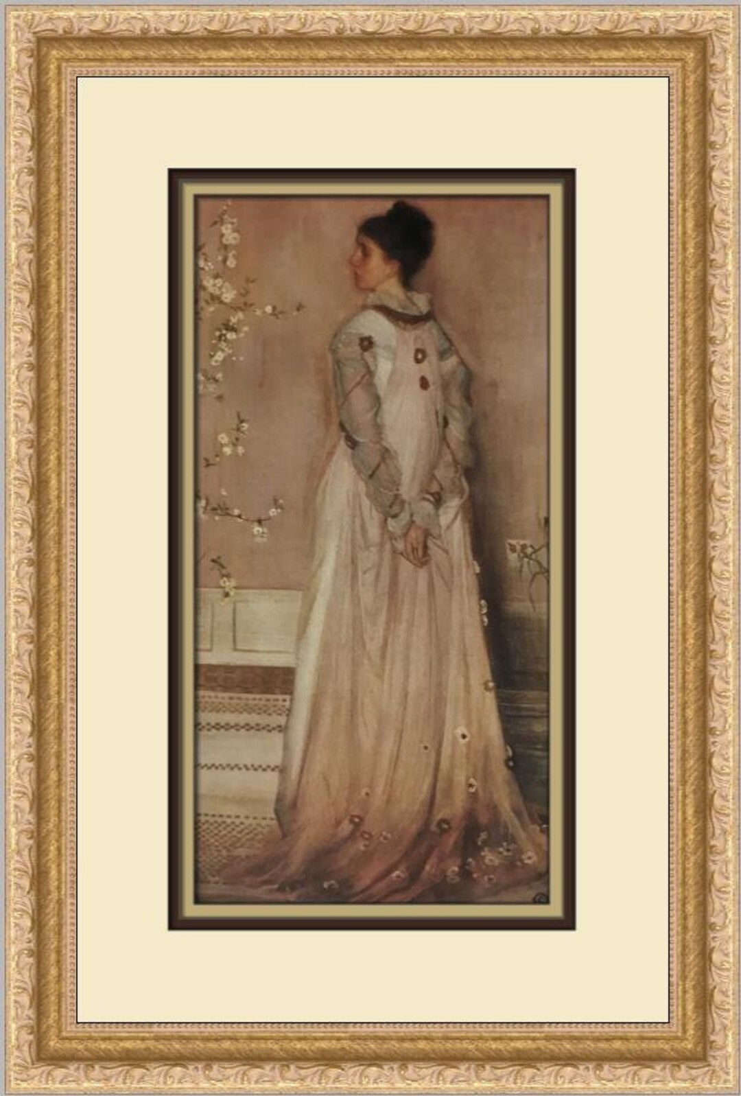 James Whistler Portrait of Mrs. Frances Leyland Custom Framed Print - Etsy
