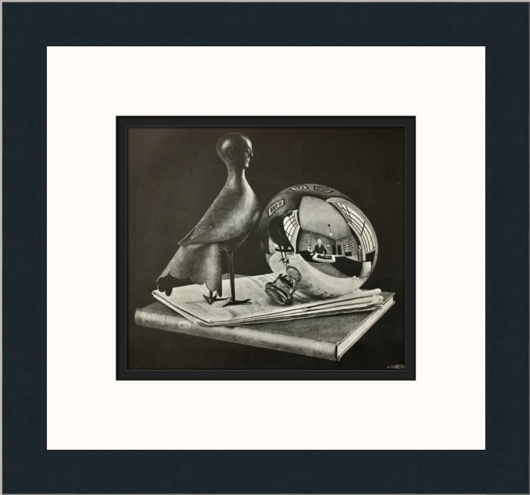 M.C. Escher Still Life With Reflecting Globe Custom Framed Print - Etsy