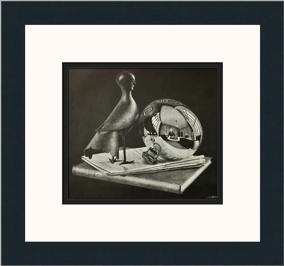 M.C. Escher Still Life With Reflecting Globe Custom Framed Print - Etsy