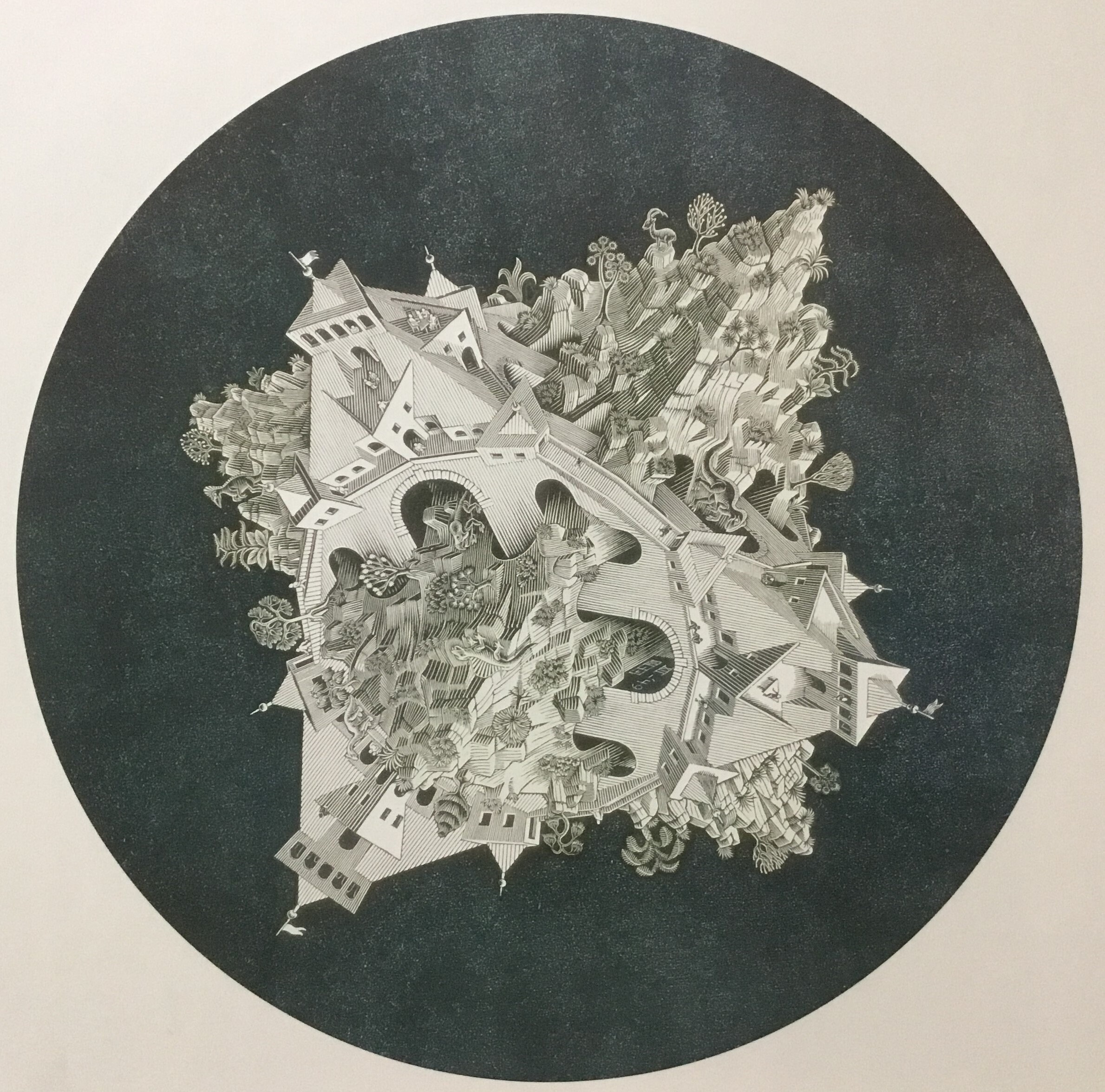M.C. Escher Double Planetoid Custom Framed Print - Etsy