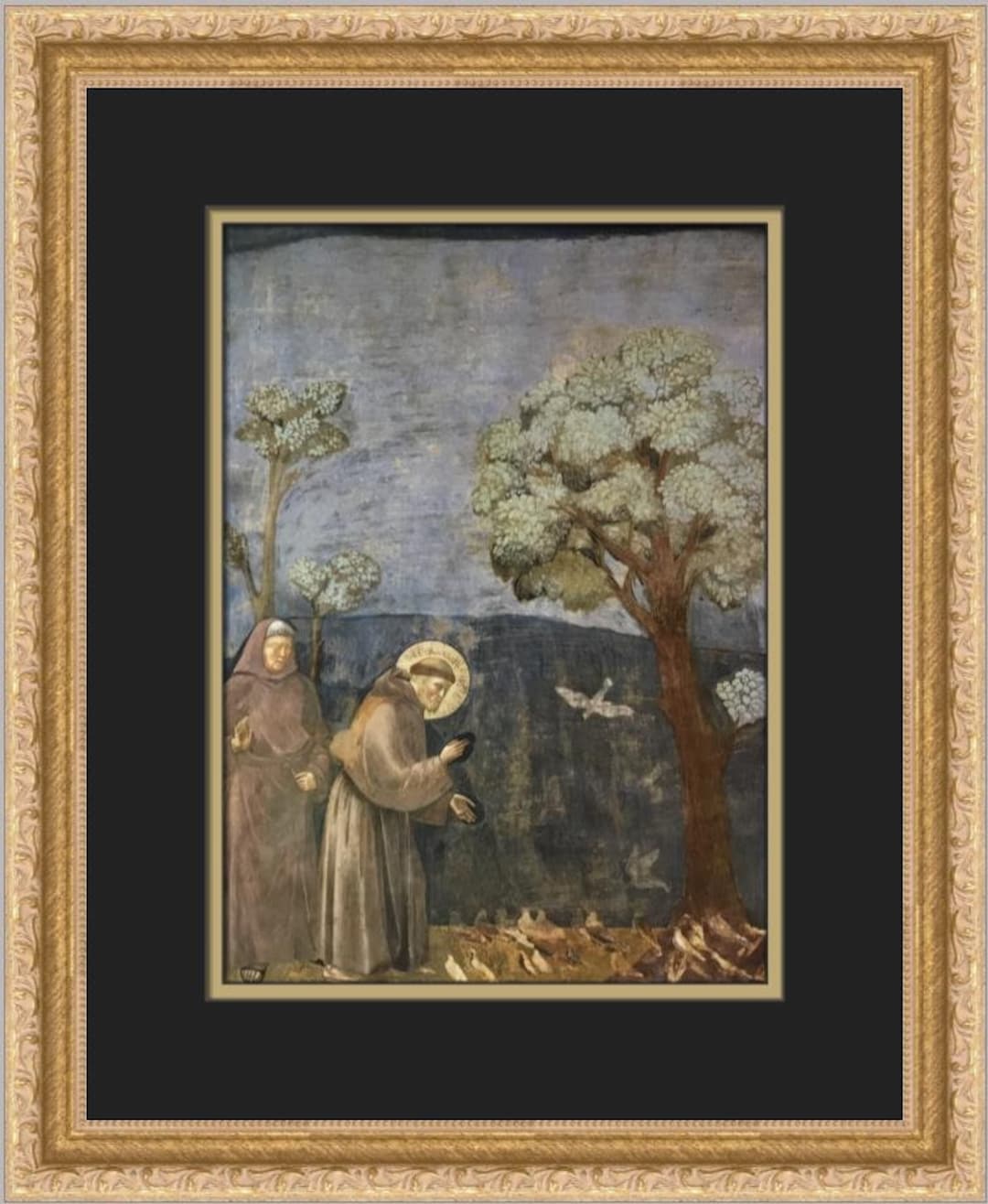 Giotto St Francis Preaching to the Birds Custom Framed Print - Etsy