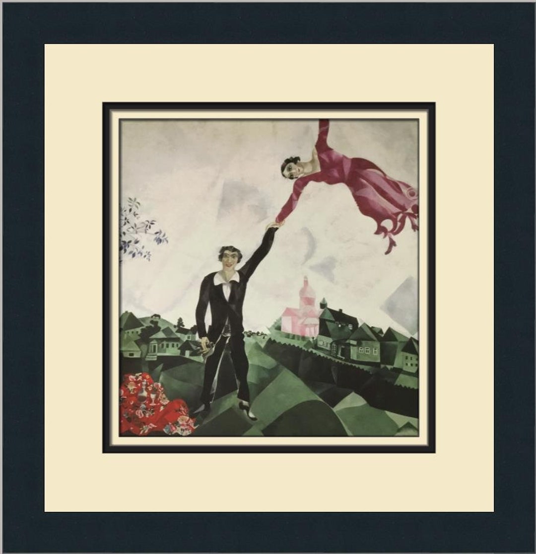Marc Chagall the Promenade Custom Framed Print - Etsy