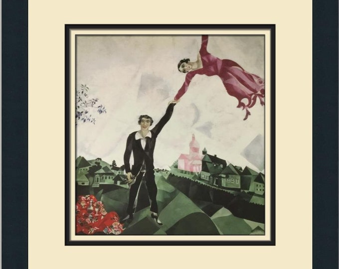 Marc Chagall the Promenade Custom Framed Print - Etsy