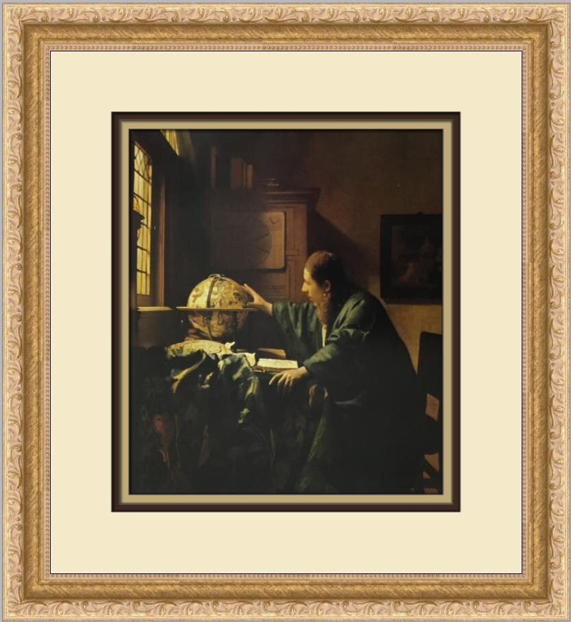 Johannes Vermeer the Astronomer Custom Framed Print - Etsy