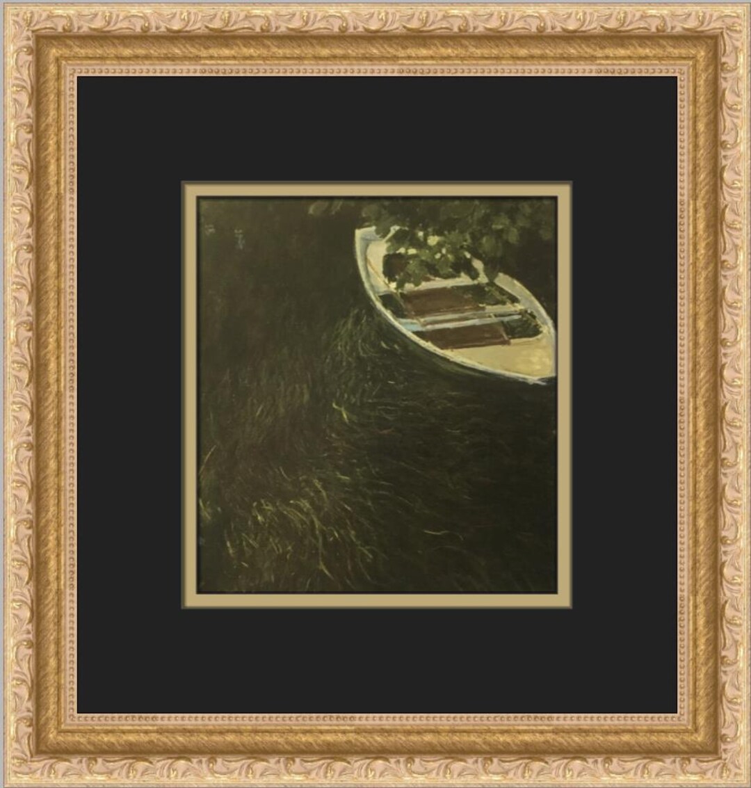 Claude Monet the Barque Custom Framed Print - Etsy
