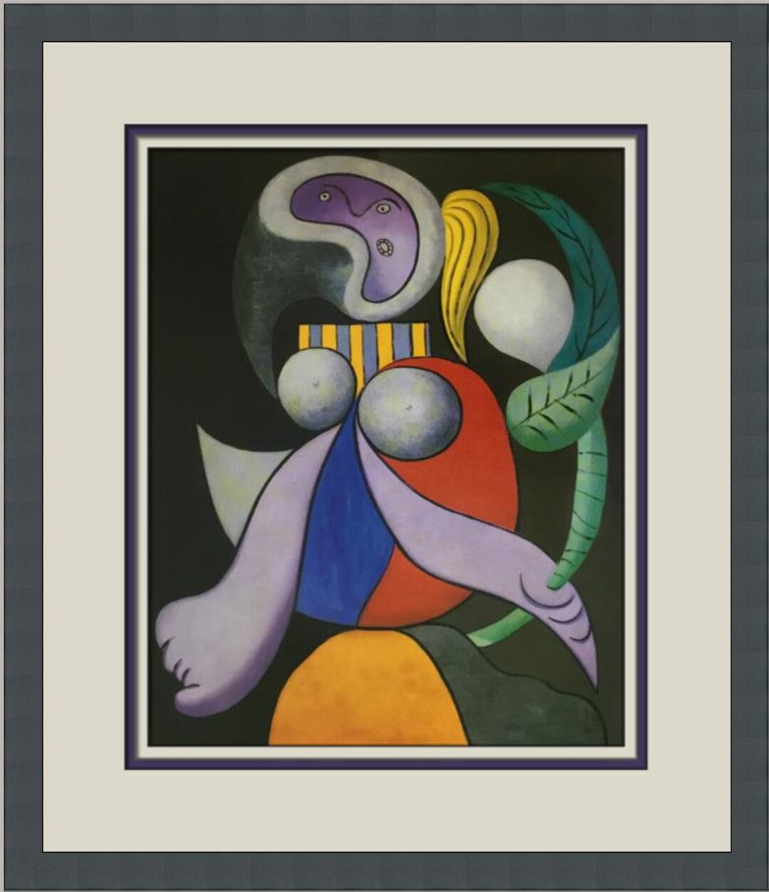 Pablo Picasso Woman With Flower Custom Framed Print - Etsy