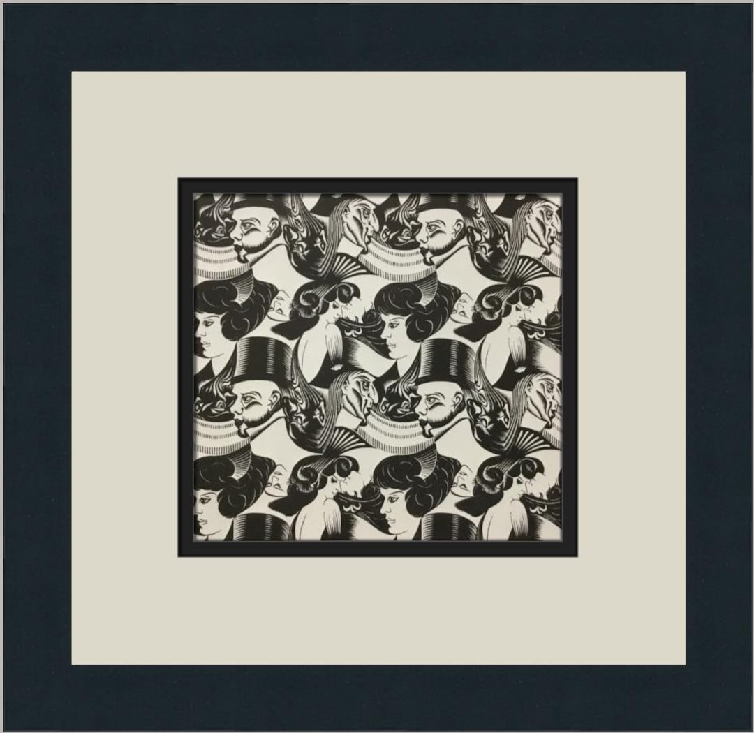 M.C. Escher MC Escher Eight Heads Custom Framed Print - Etsy