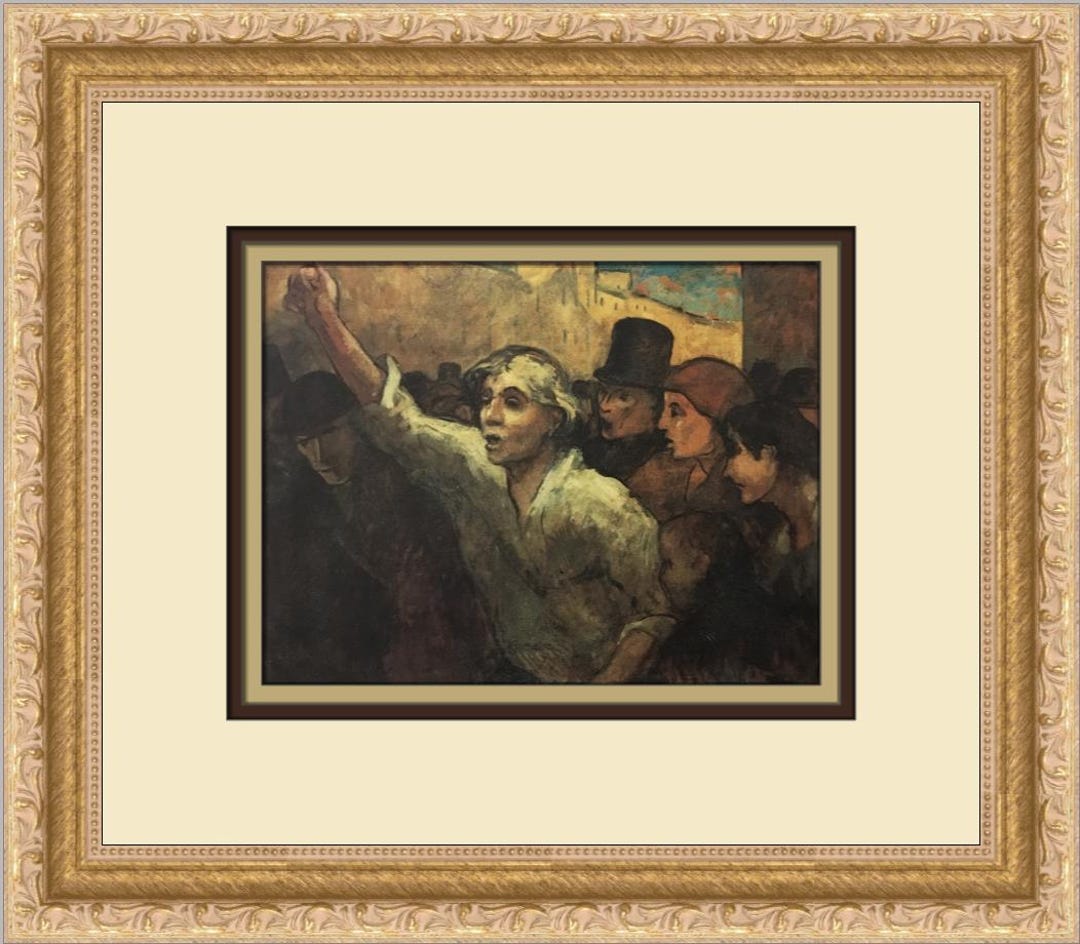 Honore Daumier the Uprising Custom Framed Print - Etsy